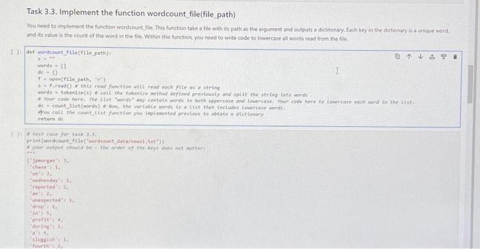 Solved Task 33 Implement The Function Wordcount 2501