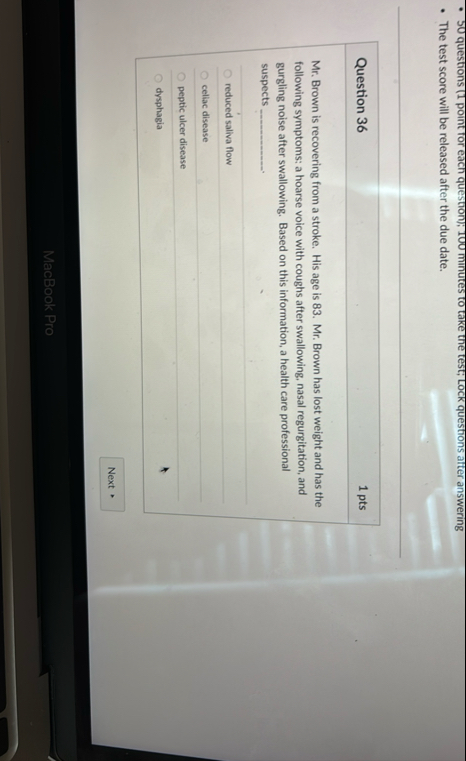 Solved 50 ﻿questions (1 ﻿point for each question); 100 | Chegg.com