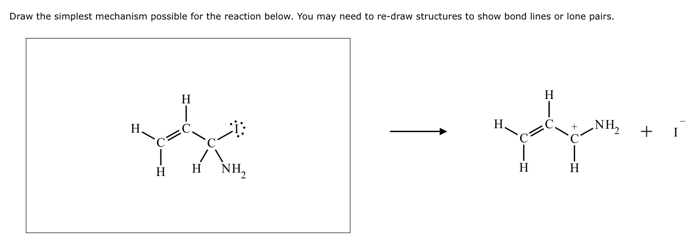 Solved Draw the simplest mechanism possible for the reaction | Chegg.com