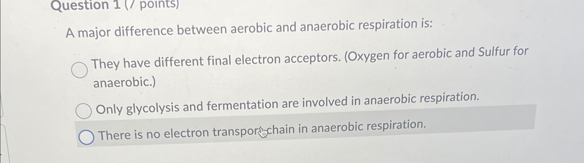 Solved Question 1 (/points)A major difference between | Chegg.com