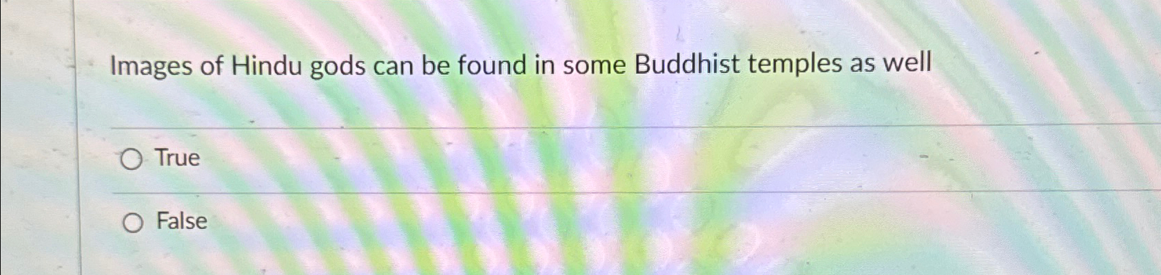 Solved Images of Hindu gods can be found in some Buddhist | Chegg.com