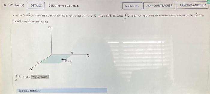 Solved A vector field E (not necessarily an electric field; | Chegg.com