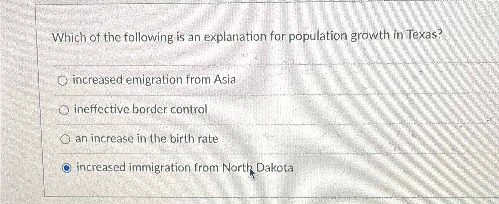 Which of the following is an explanation for | Chegg.com