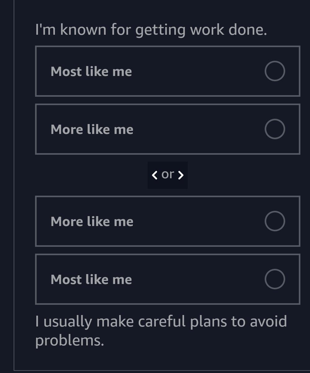 Solved I persist until a task is done.Which of these options | Chegg.com
