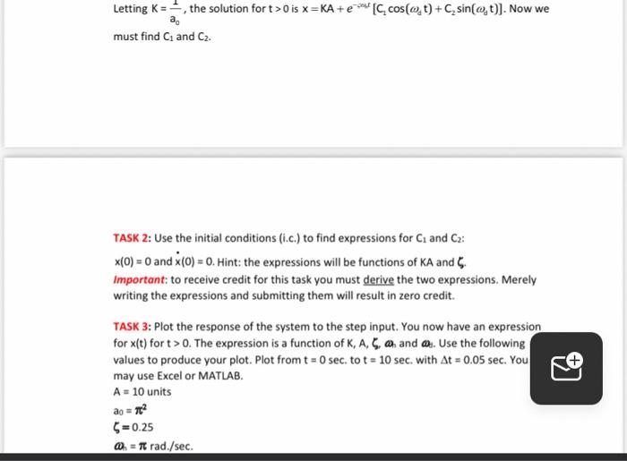 Solved 1. Our sntem model for tlght vehicle dynamiss is a | Chegg.com