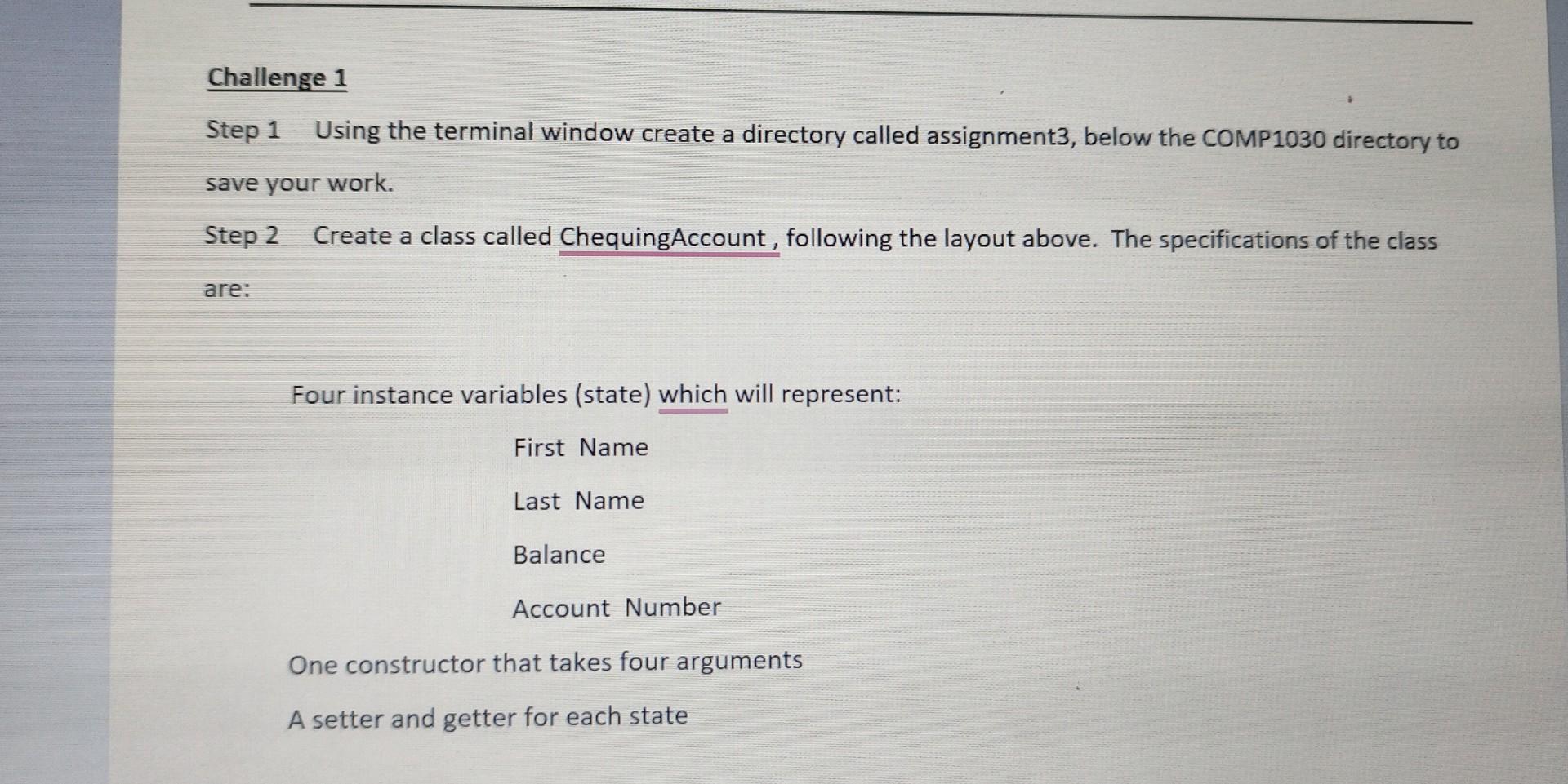 Solved setters, Getters, Constructors Introduction The | Chegg.com