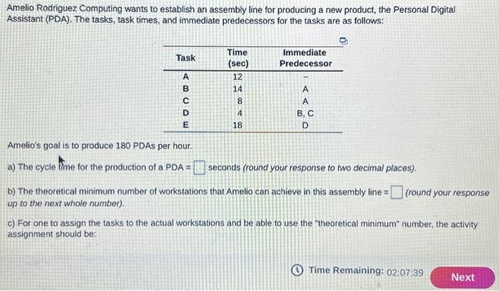 Solved Amelio Rodriguez Computing wants to establish an | Chegg.com