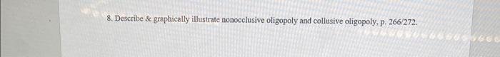 8. Describe \& graphically illustrate nonocclusive | Chegg.com