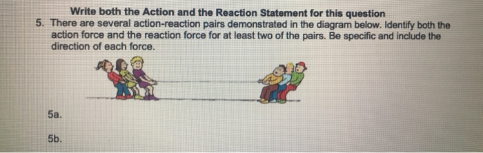 Solved Part 1. Identifying Action and Reaction forces. Enter | Chegg.com
