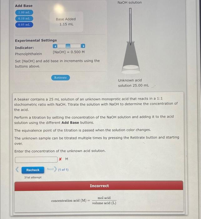 Solved A buffer solution is prepared by adding 14.34 g of | Chegg.com