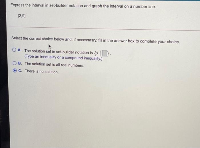 Solved Express the interval in set-builder notation and | Chegg.com