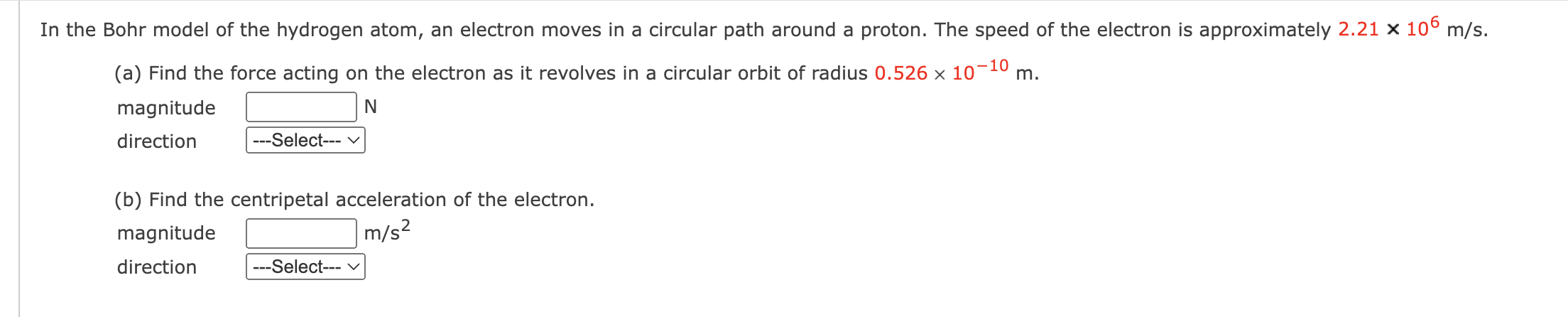 Solved In the Bohr model of the hydrogen atom, an electron | Chegg.com
