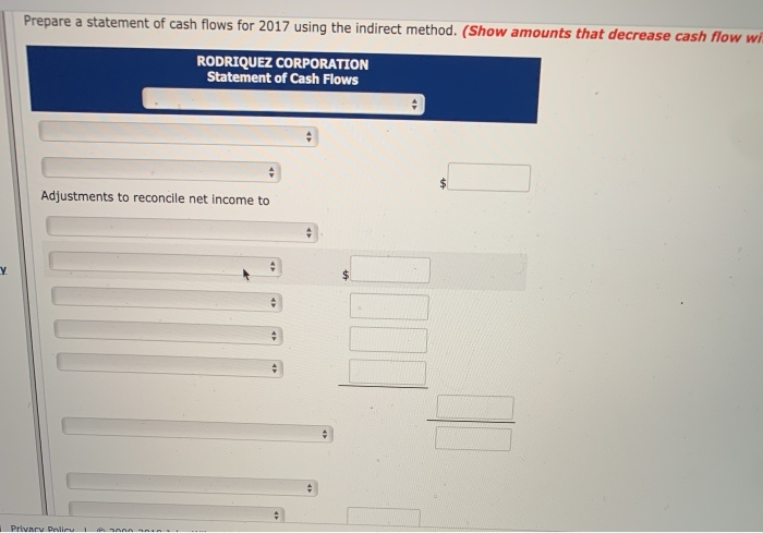 Solved Exercise 17-9 (Part Level Submission) Rodriquez | Chegg.com