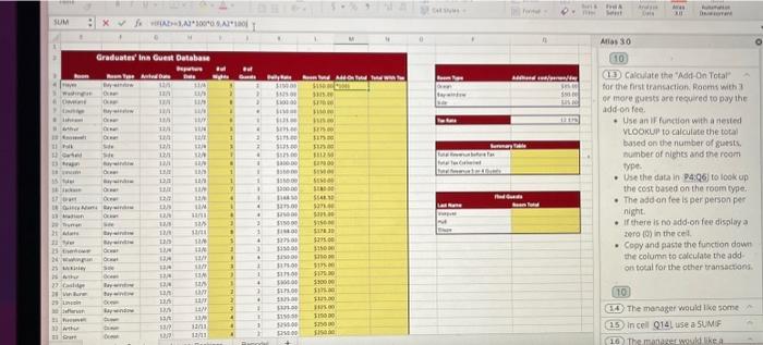 Solved Calcilate The Add On Total Ie First Transaction