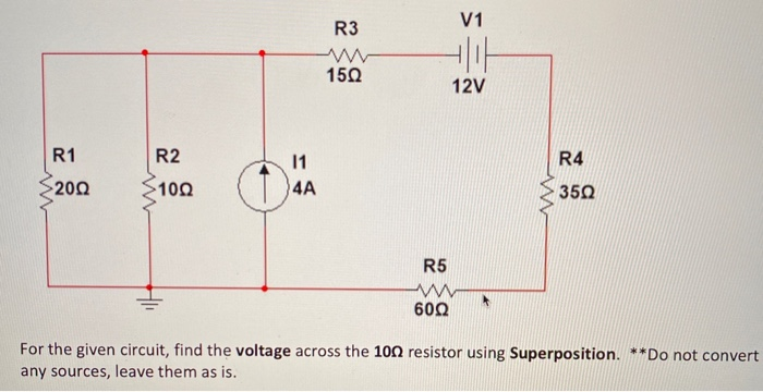 Solved R3 V1 150 12V R1 R2 R4 11 4A 200 100 ☺ 350 R5 w 6002 | Chegg.com