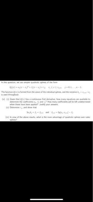 In this question, we use simple quadrat lines of the | Chegg.com