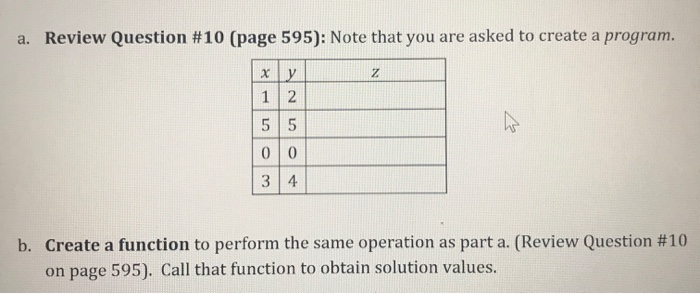 Solved 10. Write a MATLAB program that implements the | Chegg.com