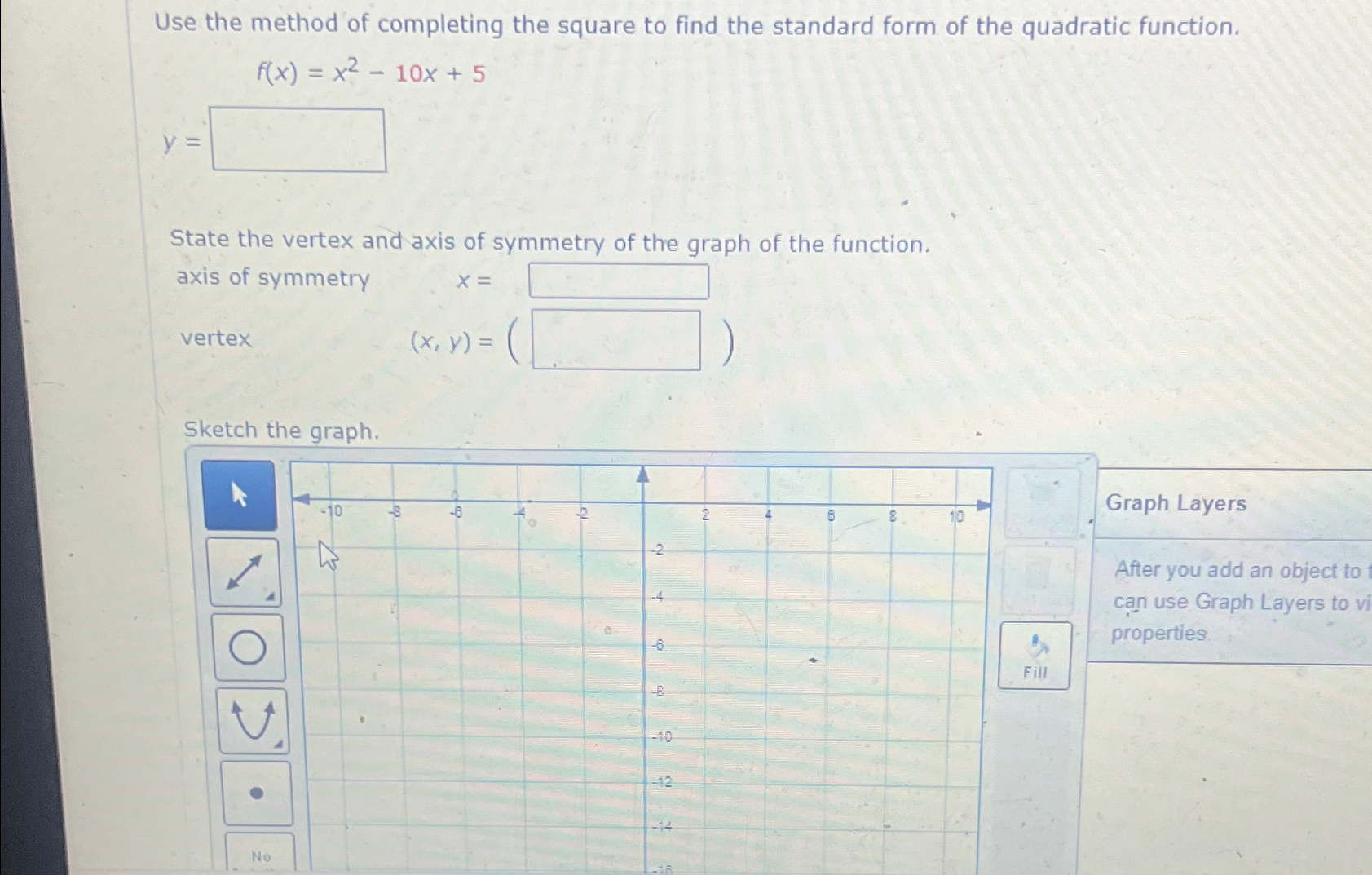 Solved Use the method of completing the square to find the | Chegg.com