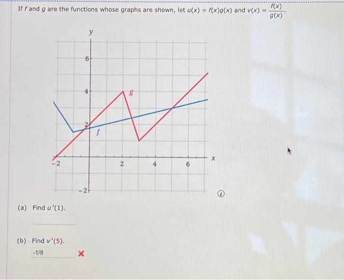 Solved If f and g are the functions whose graphs are shown, | Chegg.com