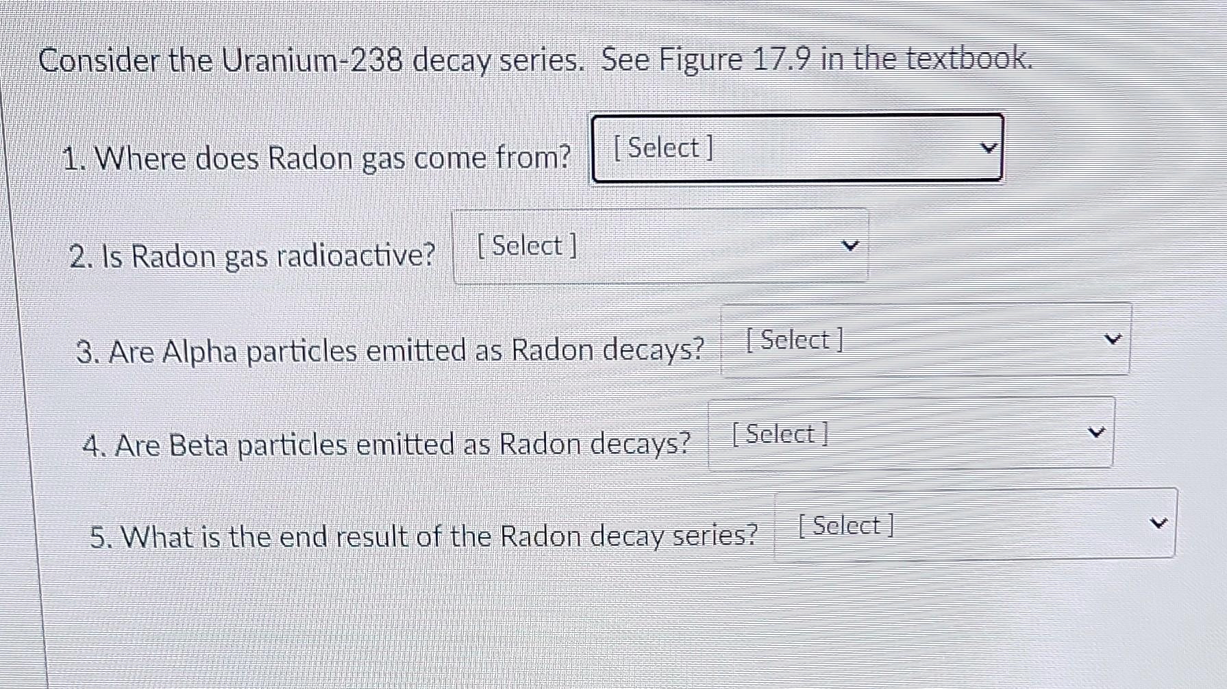 Solved Consider the Uranium-238 decay series. See Figure | Chegg.com
