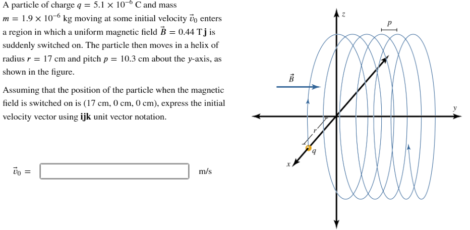 Solved A particle of charge q=5.1×10-6C ﻿and | Chegg.com