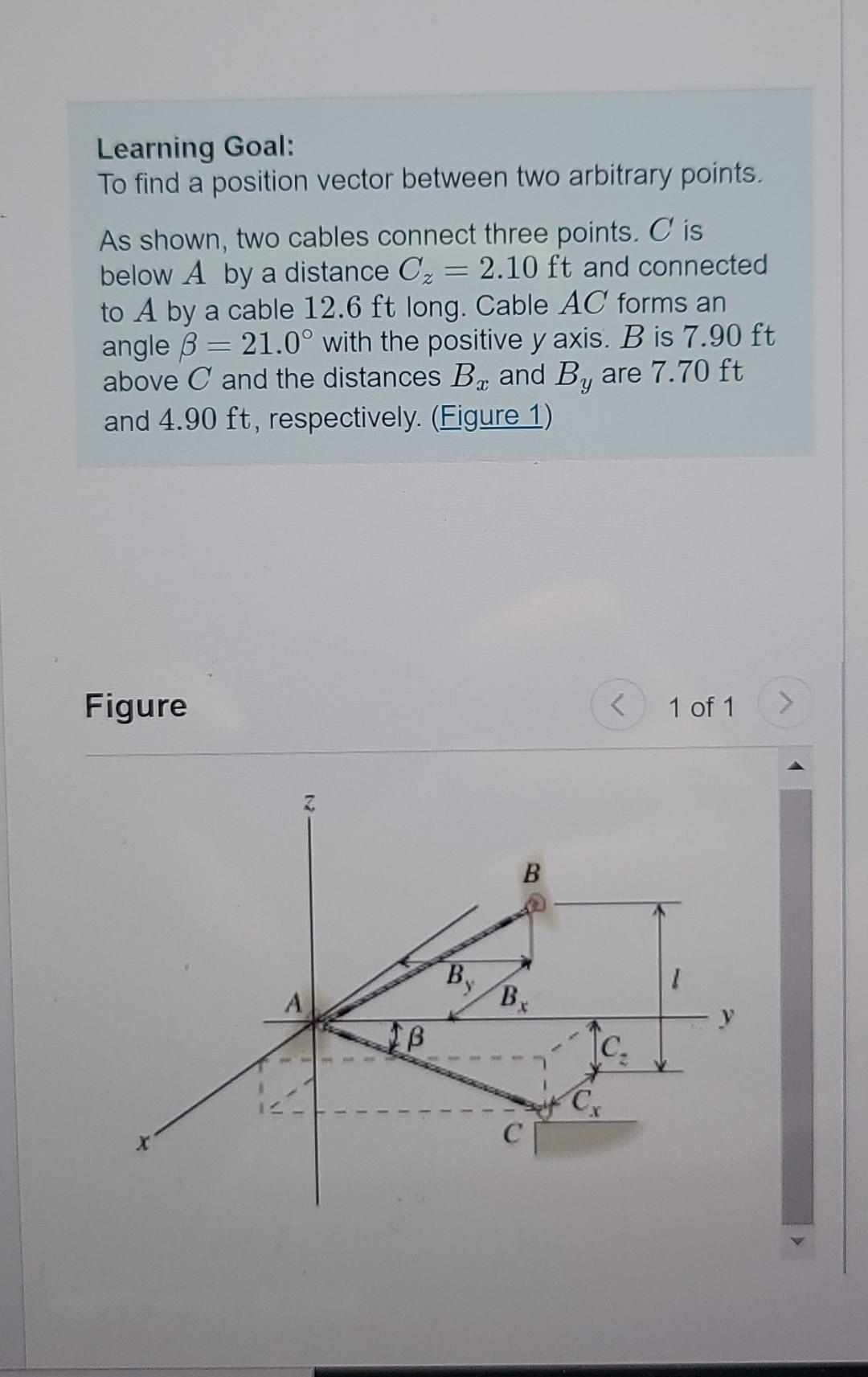 Solved Learning Goal: To find a position vector between two | Chegg.com