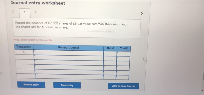 Solved QS 11-2 Issuance of common stock LO P1 Prepare the | Chegg.com