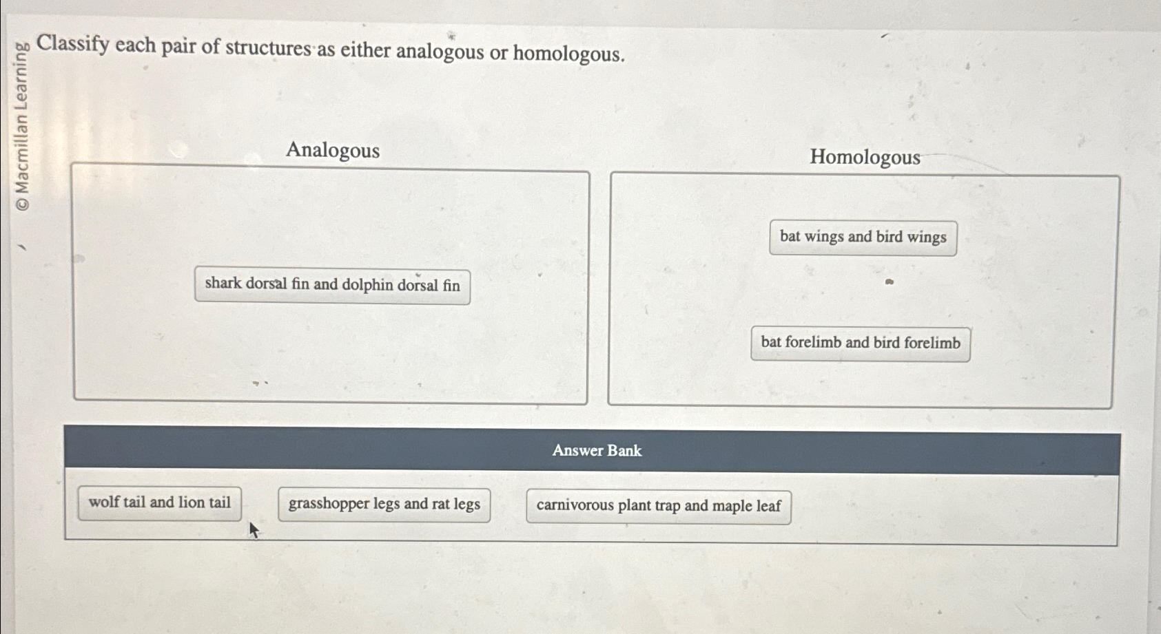 Solved an Classify each pair of structures as either | Chegg.com