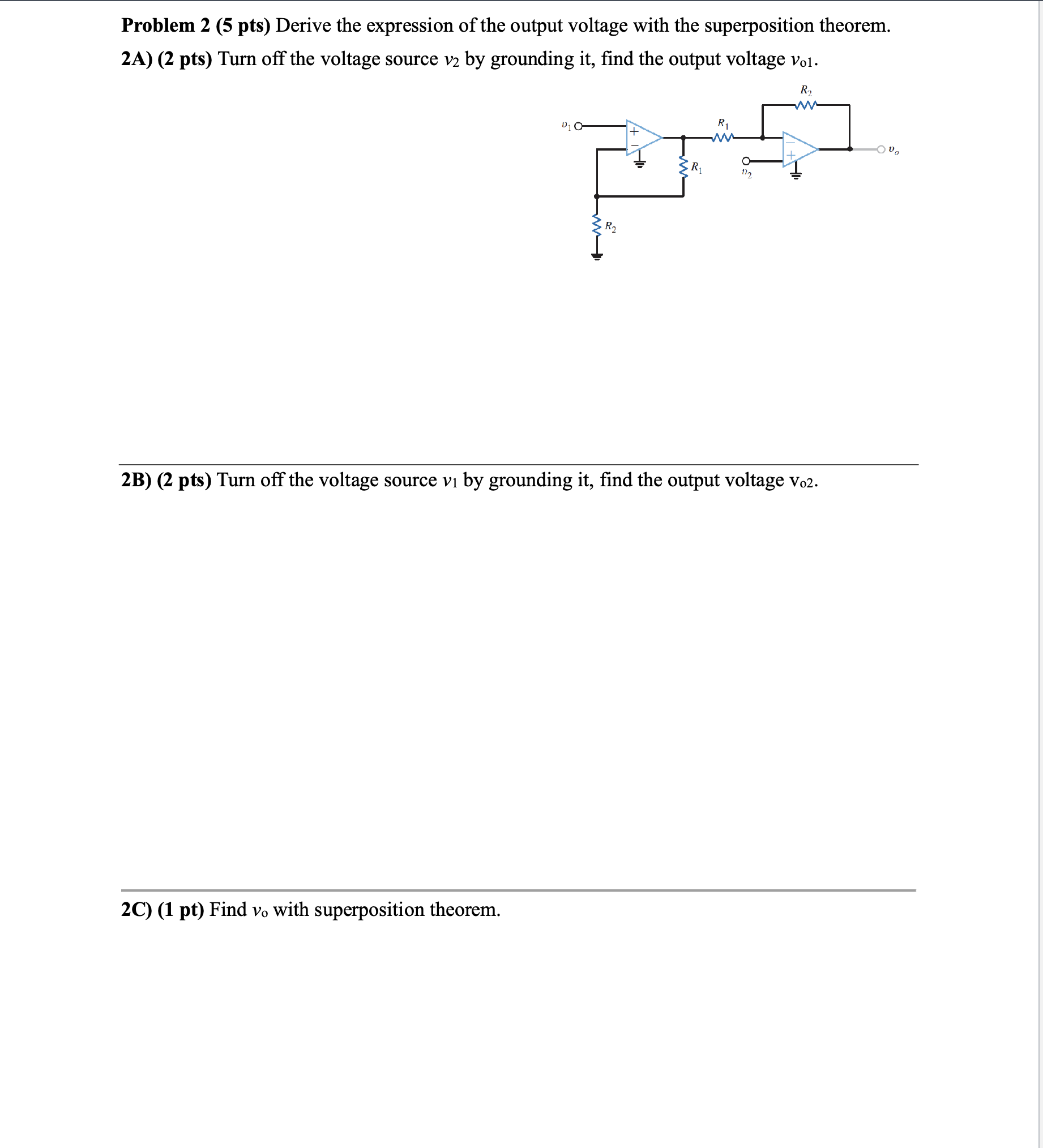 Solved Problem 2 (5 pts) Derive the expression of the | Chegg.com Solved Problem 2 (5 pts) Derive the expression of the | Chegg.com