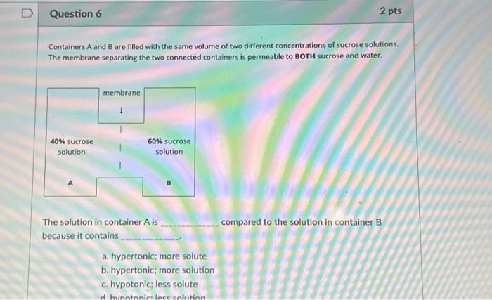Solved Containers A and B are filled with the same volume of | Chegg.com