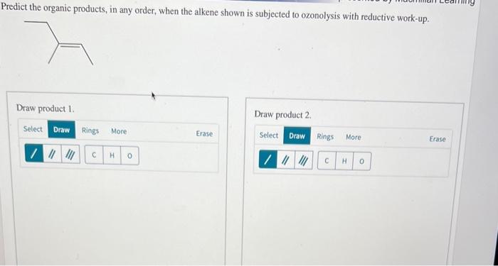 Solved Predict the organic products, in any order, when the | Chegg.com