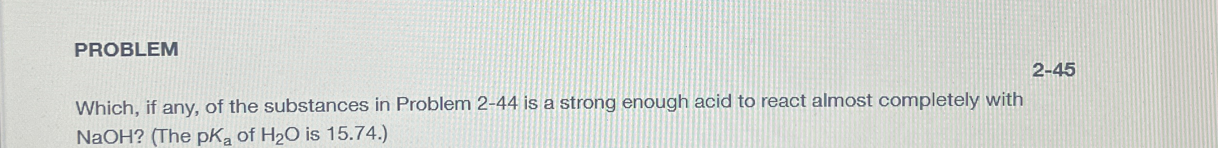 Solved PROBLEMWhich, if any, of the substances in Problem | Chegg.com
