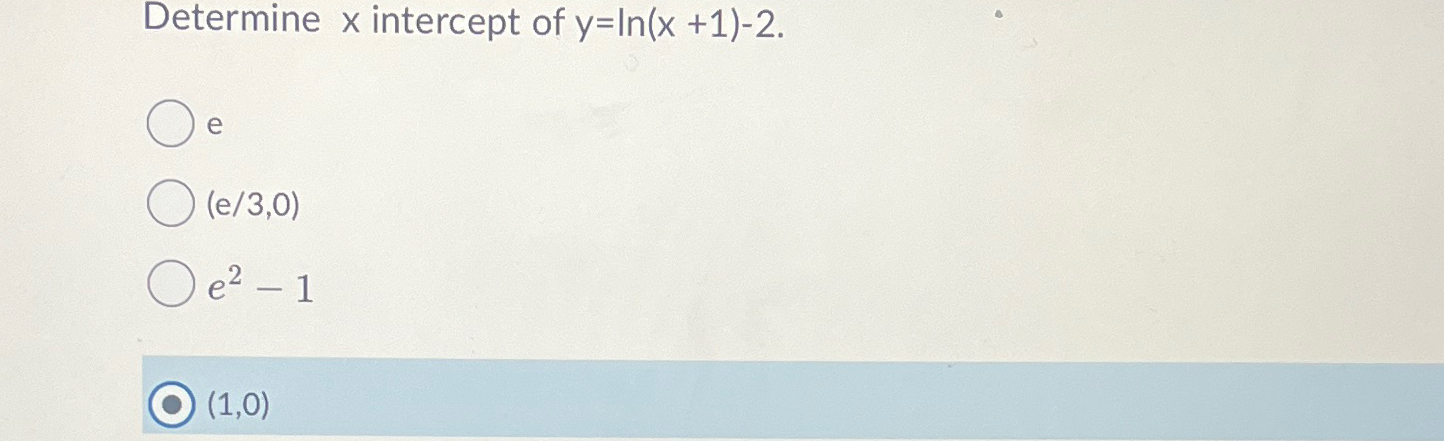 Solved Determine x ﻿intercept of | Chegg.com