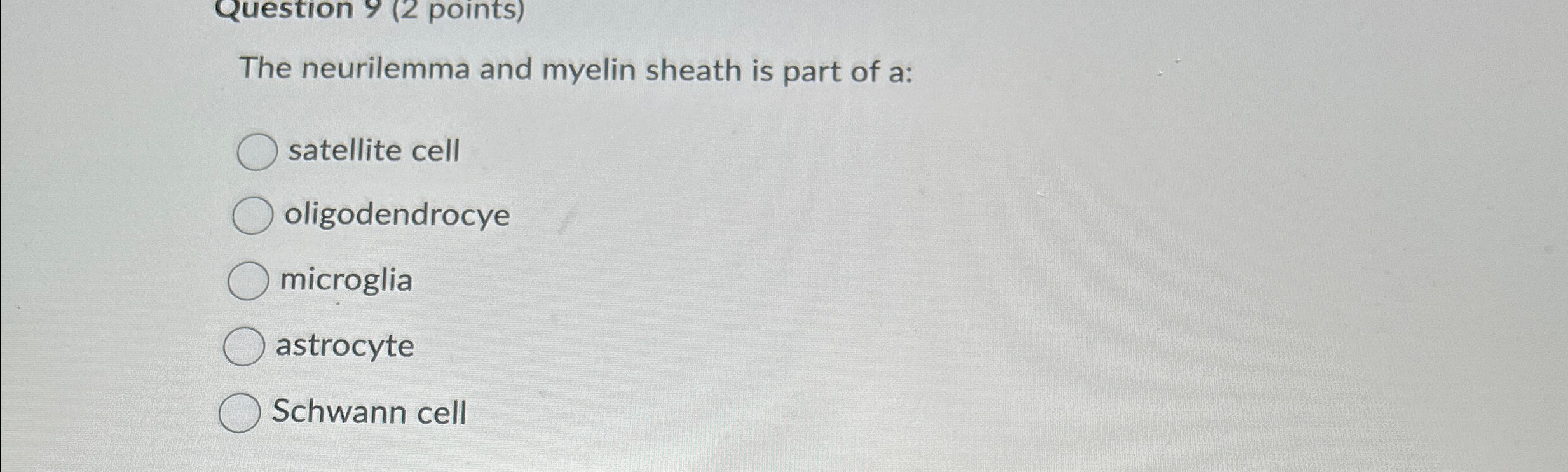 Solved The Neurilemma And Myelin Sheath Is Part Of