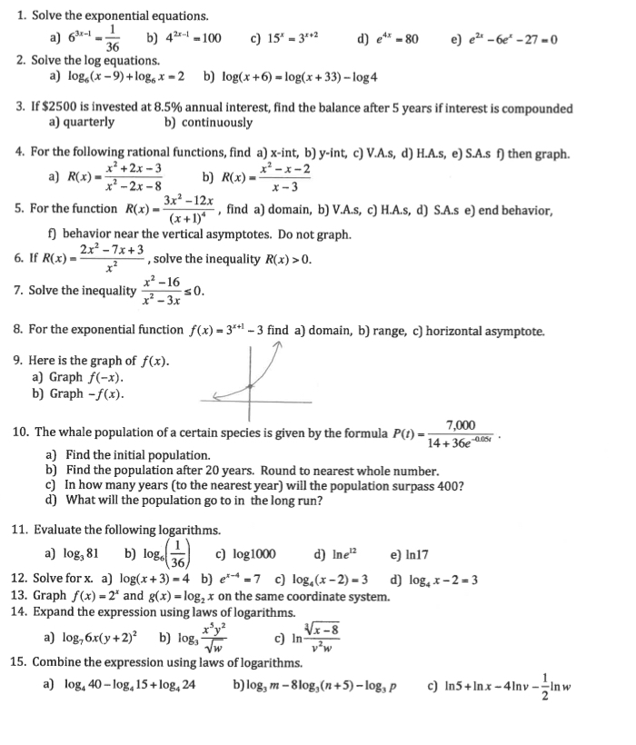 Solved Solve the exponential | Chegg.com