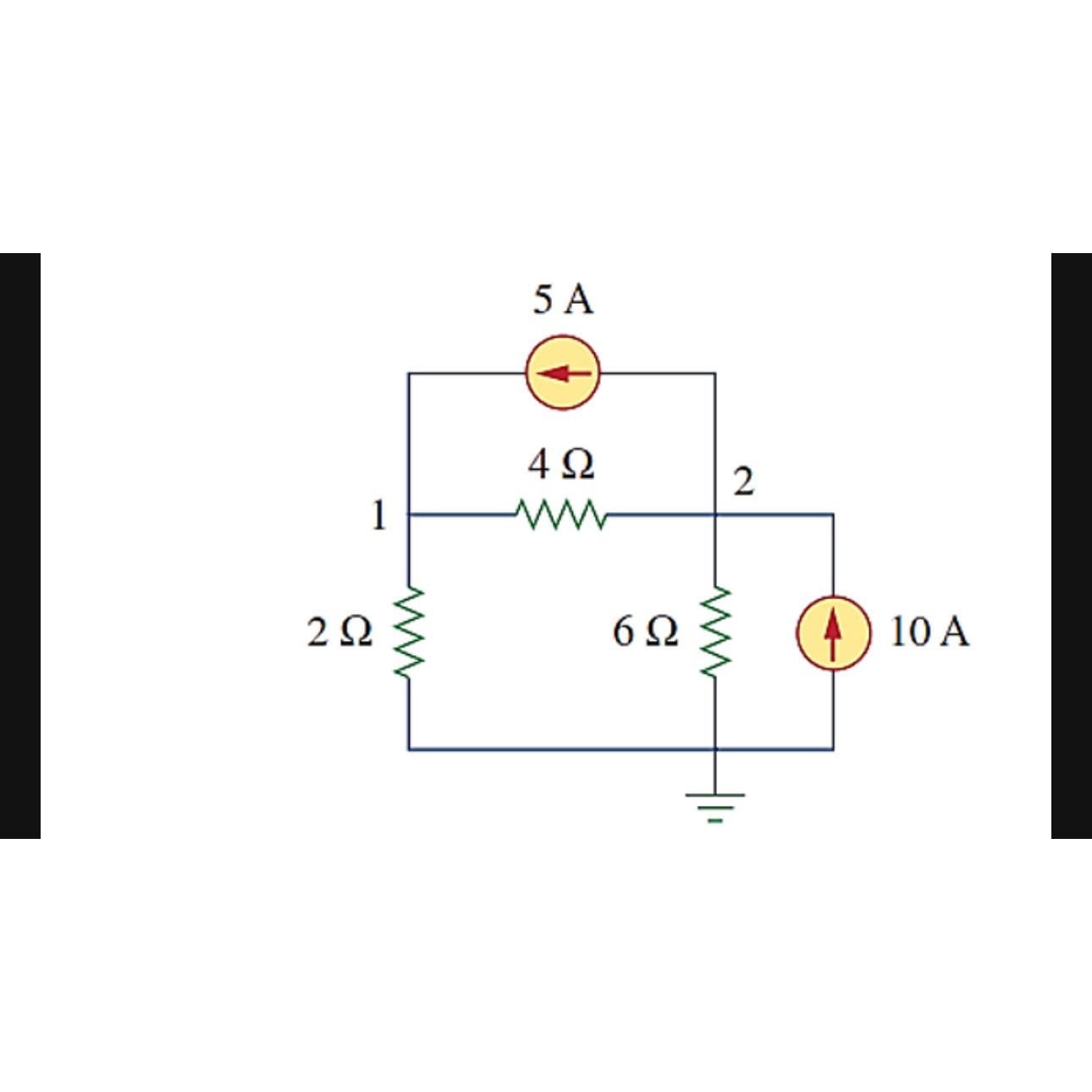 Solved 1. ﻿The KCL at node (1) ﻿is a V1 + ﻿b V2 = ﻿c, | Chegg.com