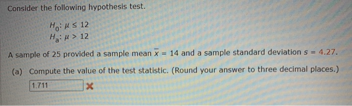 Solved Consider the following hypothesis test. Holl S 12 | Chegg.com