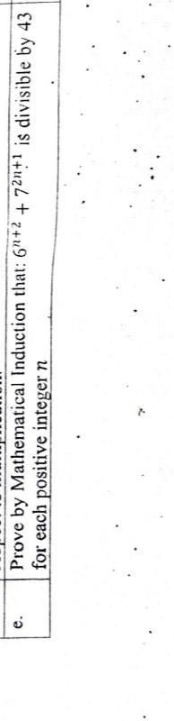 Solved e. Prove by Mathematical Induction that: 6n+2+72n+1 | Chegg.com