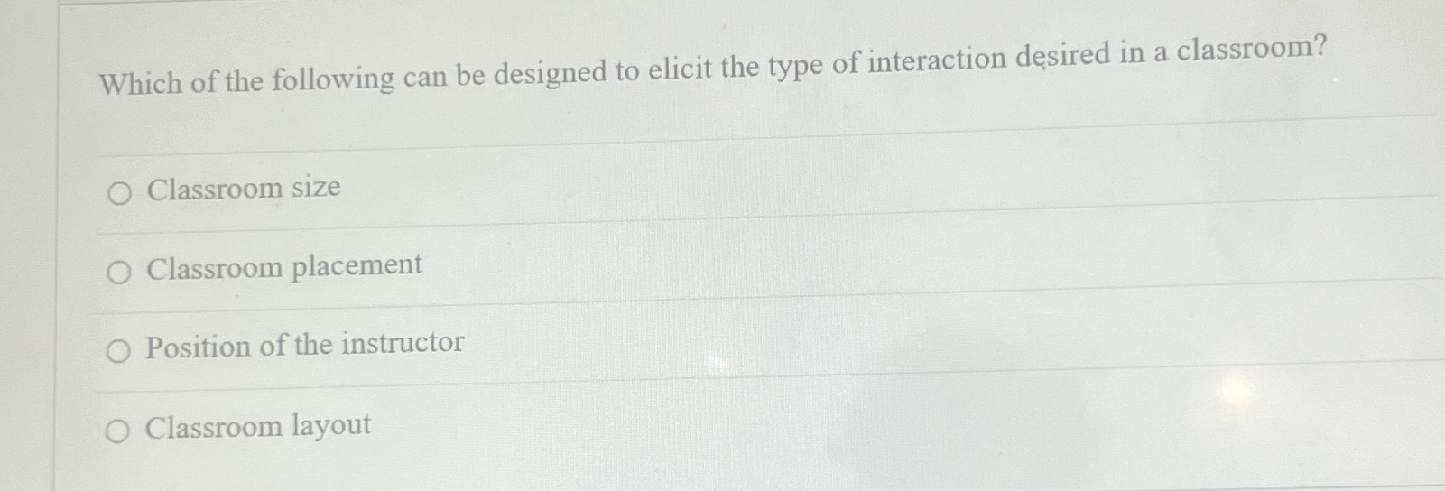 Solved Which of the following can be designed to elicit the | Chegg.com