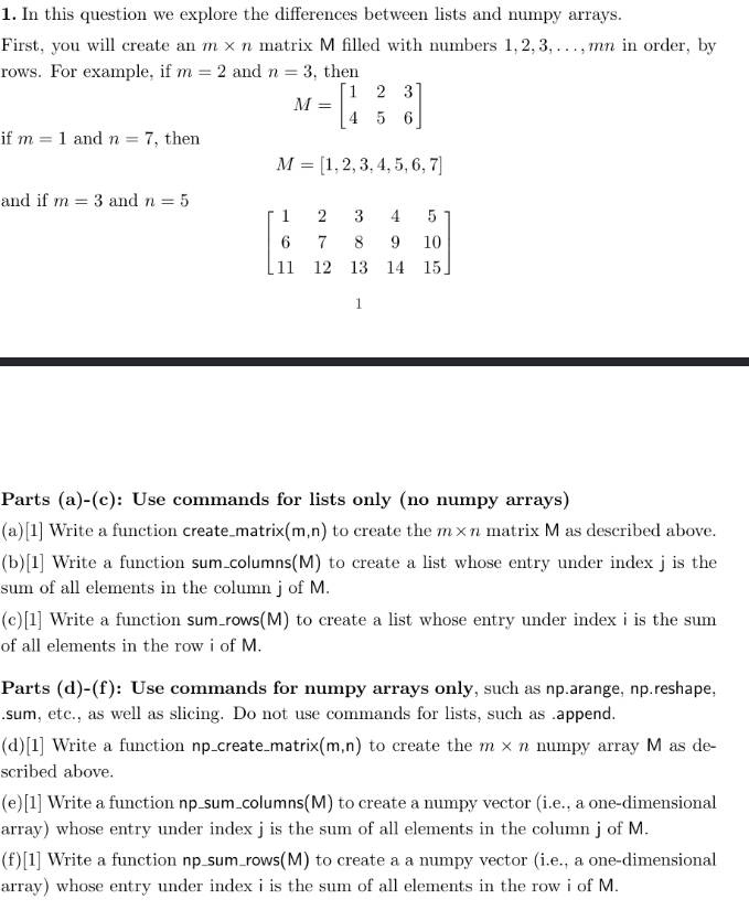 Solved In this question we explore the differences between | Chegg.com