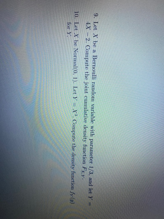 Solved 9. Let X be a Bernoulli random variable with | Chegg.com