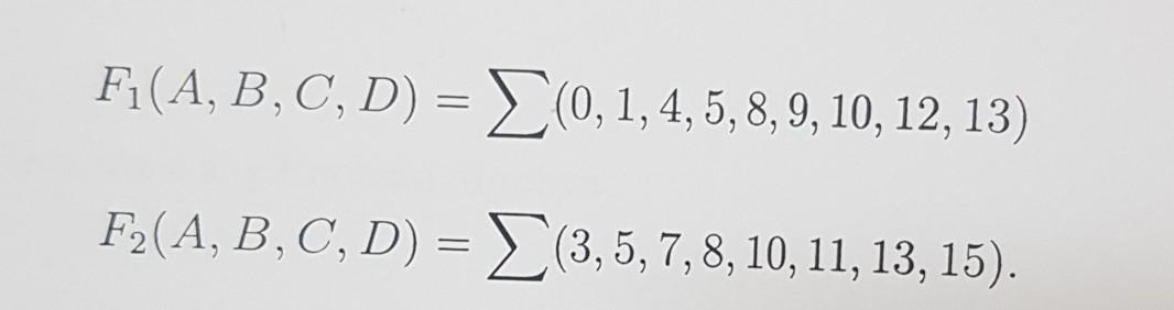 Solved Can You Find Minimized Boolean Expression For F1 And 7624