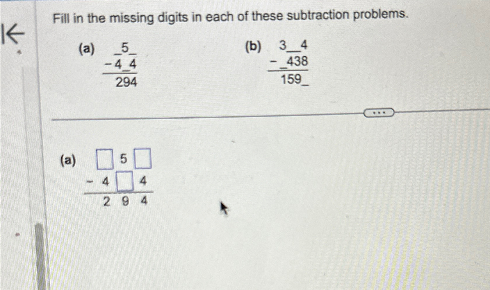 Solved Fill in the missing digits in each of these | Chegg.com