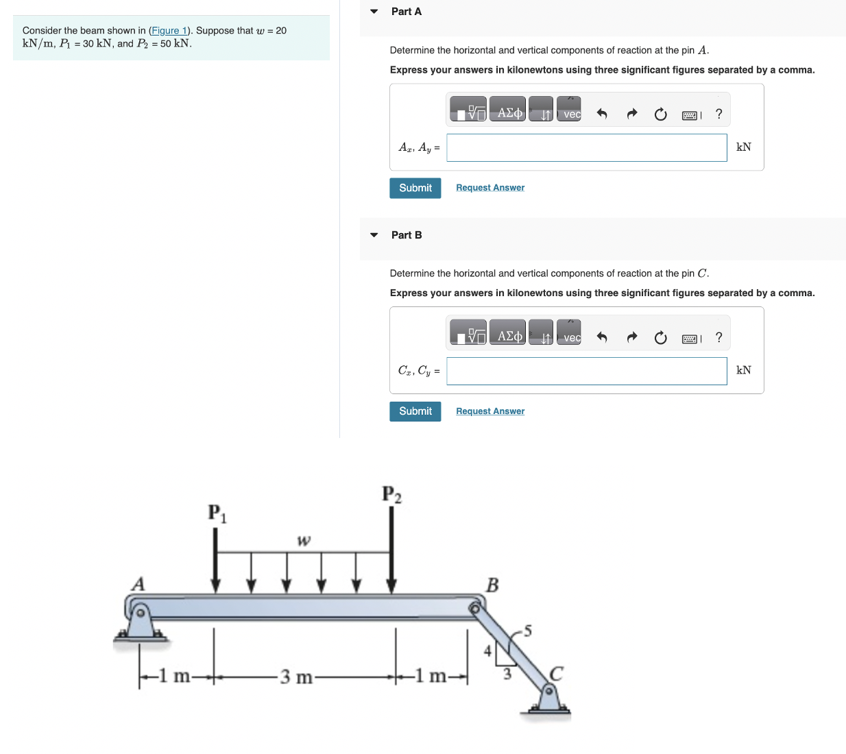 Solved Part AConsider the beam shown in (Figure 1). ﻿Suppose | Chegg.com