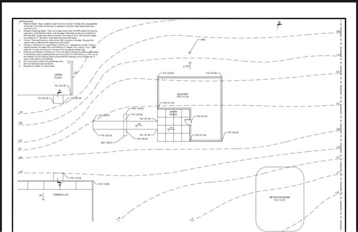 Solved INSTRUCTIONS 1. Retention Basin-Draw a retention | Chegg.com