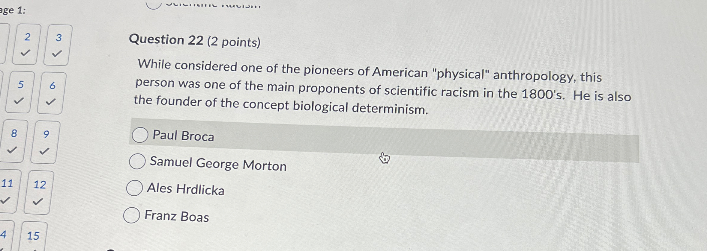 Solved 23Question 22 (2 ﻿points)While considered one of the | Chegg.com