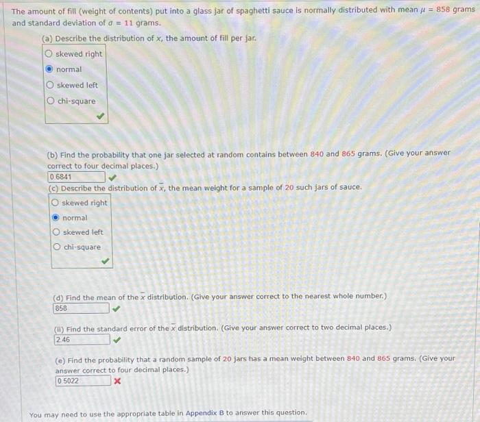 Solved The amount of fill (weight of contents) put into a | Chegg.com