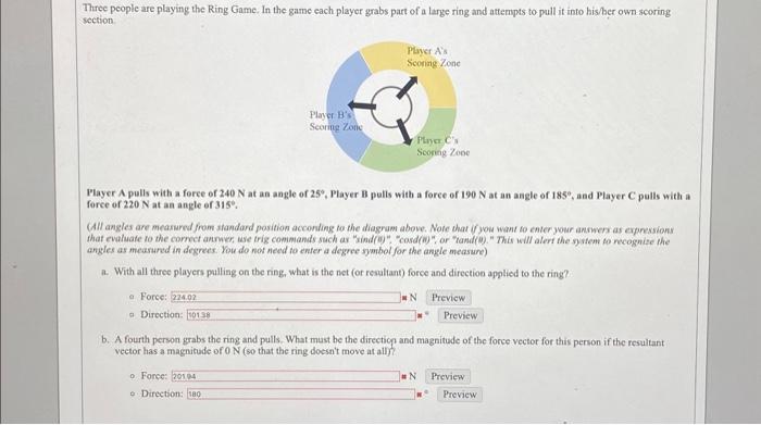 Solved Three people are playing the Ring Game. In the game | Chegg.com