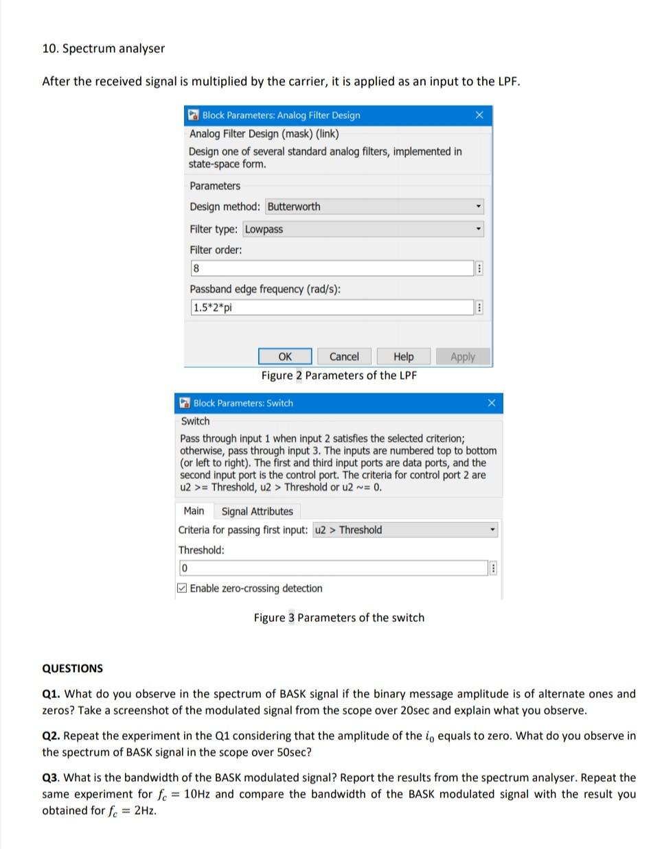 Block diagram of BASK modulation and demodulation is | Chegg.com