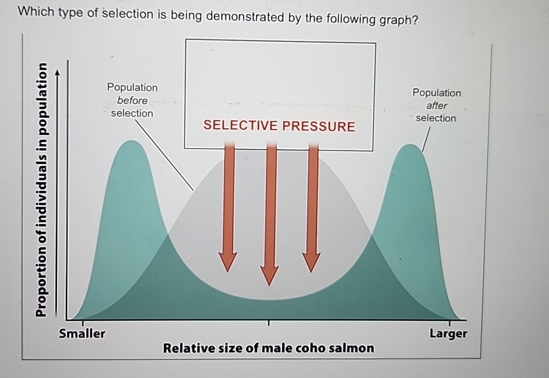 Solved Which type of selection is being demonstrated by the | Chegg.com